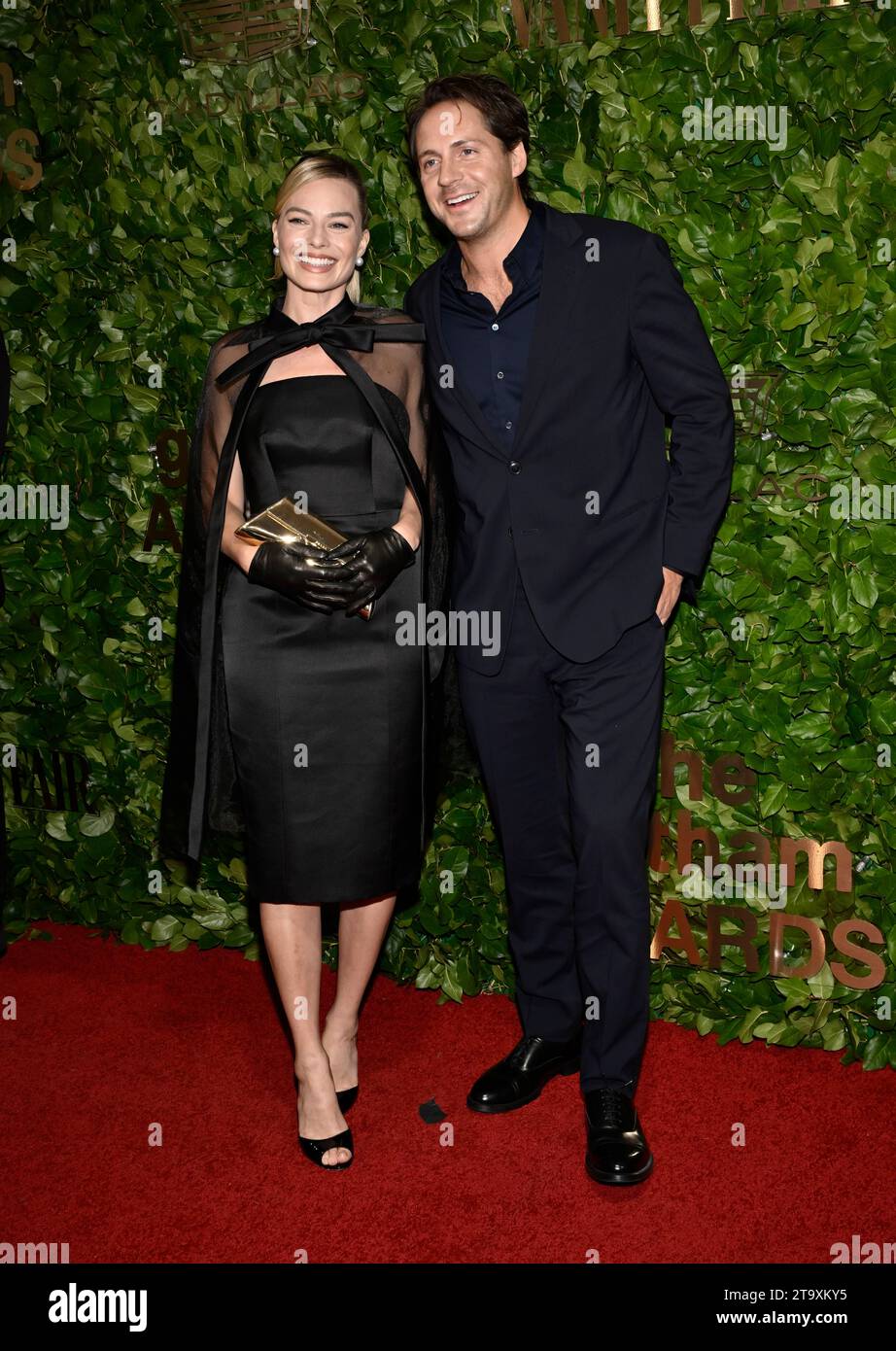 Margot Robbie, left, and Tom Ackerley attend the Gotham Independent ...