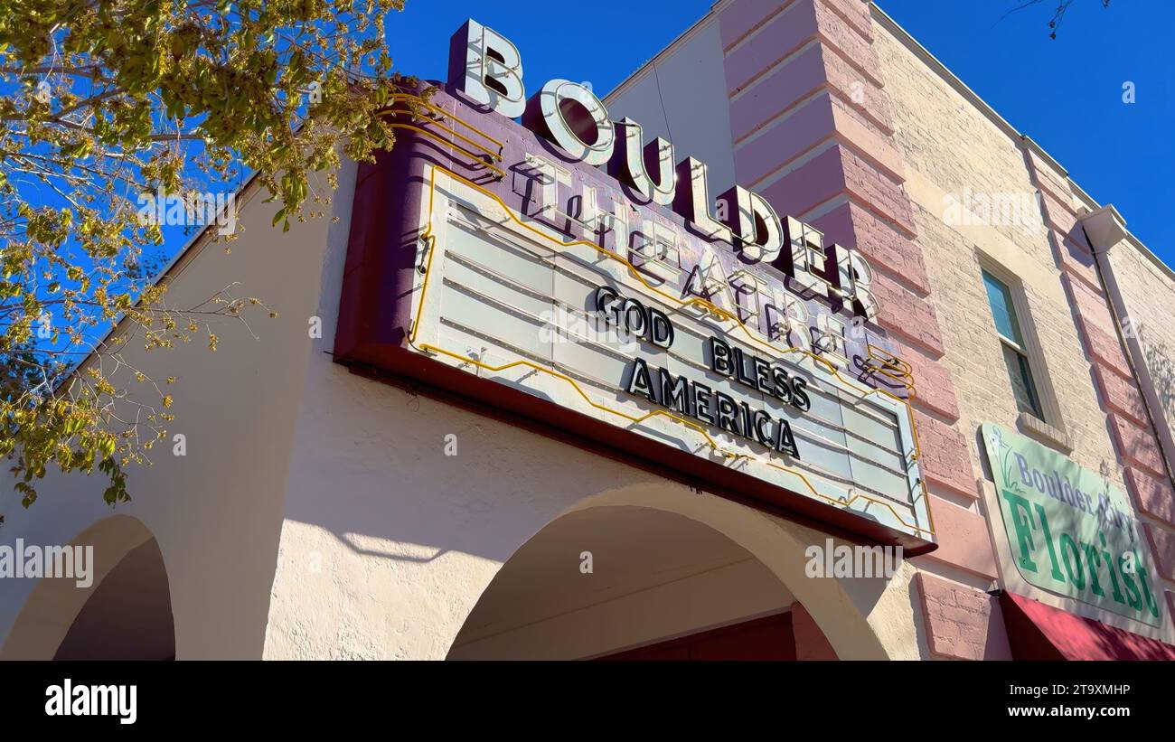 Boulder Theater in the historic downtown of Boulder City - BOULDER CITY ...