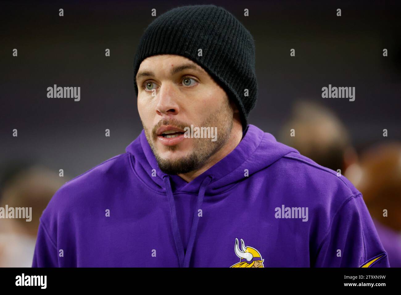 Minnesota Vikings safety Harrison Smith walks on the field before an ...