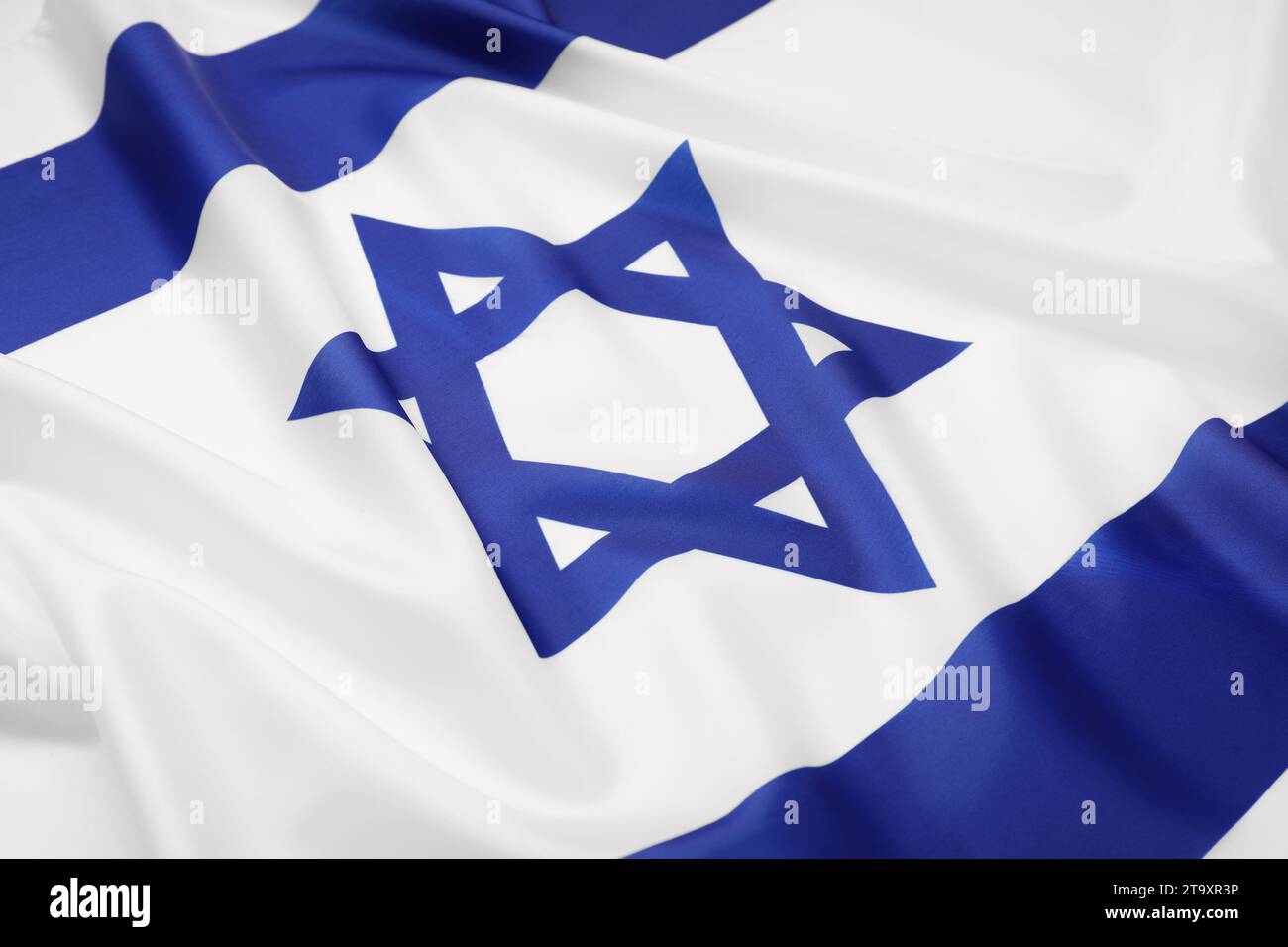 Flag of Israel as background, closeup. National symbol Stock Photo - Alamy