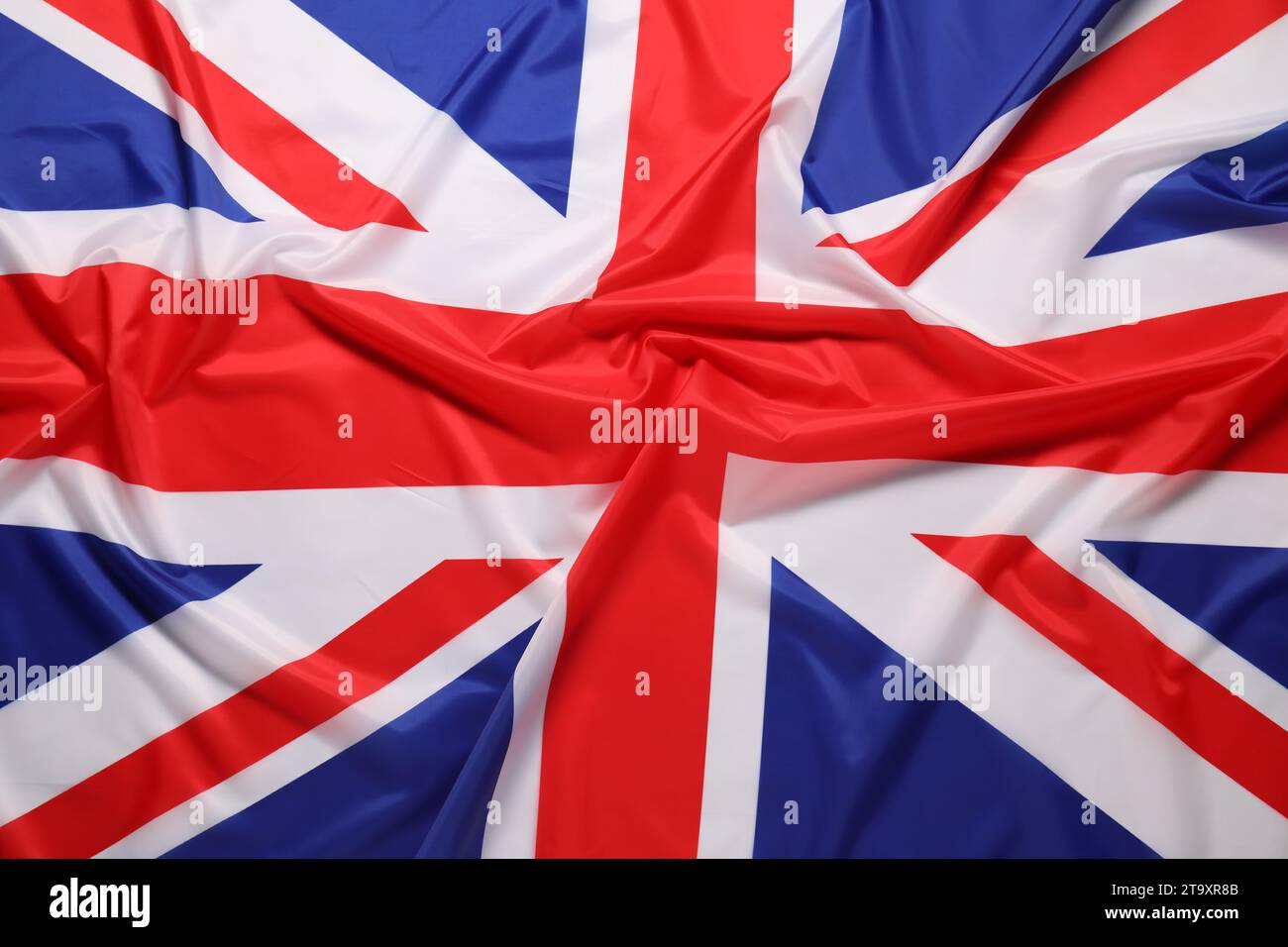 Flag of United Kingdom as background, top view. National symbol Stock ...