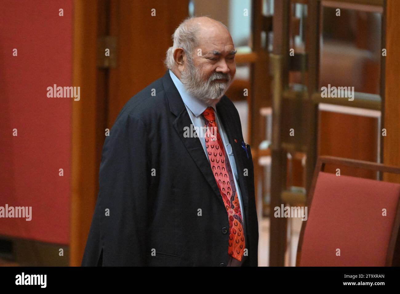 Canberra, Australia. 28th Nov, 2023. Labor senator Pat Dodson in the ...
