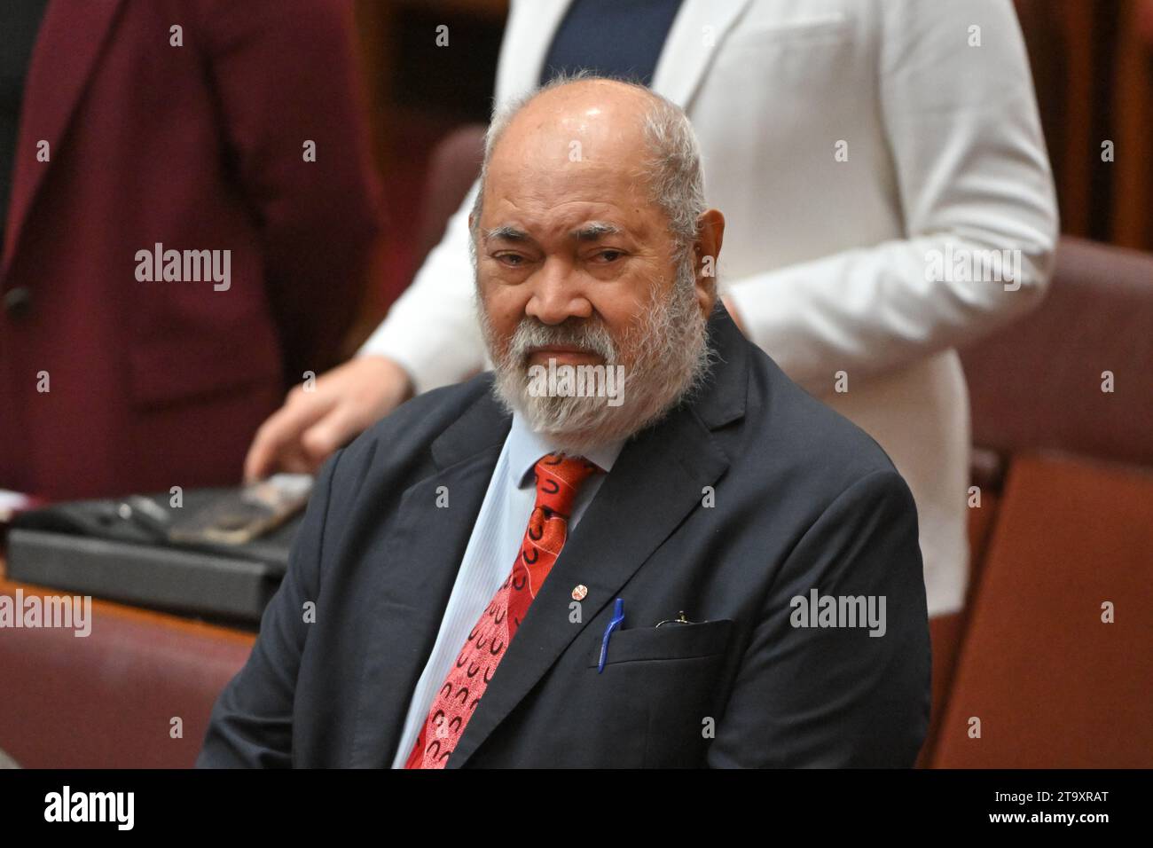 Canberra, Australia. 28th Nov, 2023. Labor senator Pat Dodson in the ...