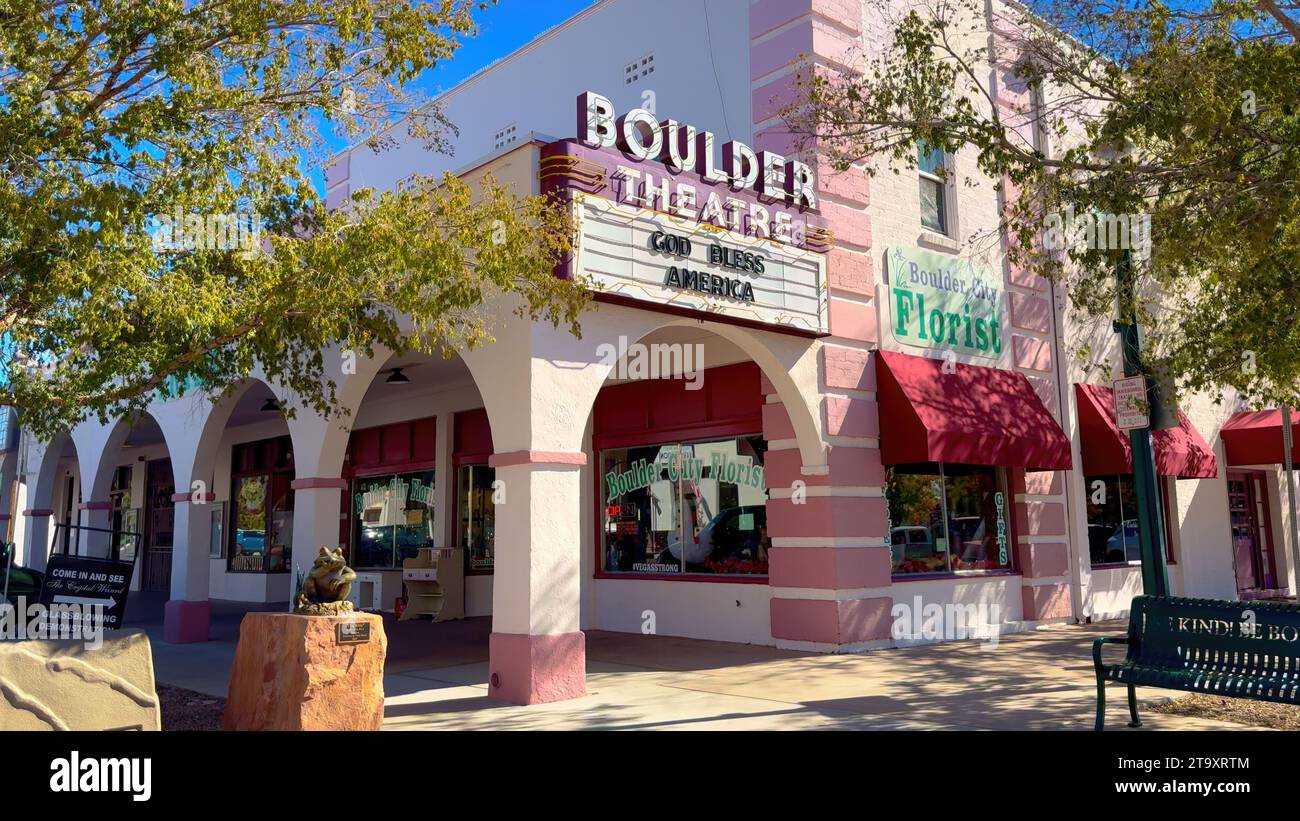 Boulder Theater in the historic downtown of Boulder City - BOULDER CITY ...