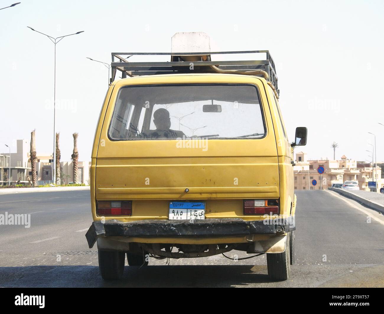 Cairo, Egypt, September 23 2022: A vintage old small bus automobile car ...