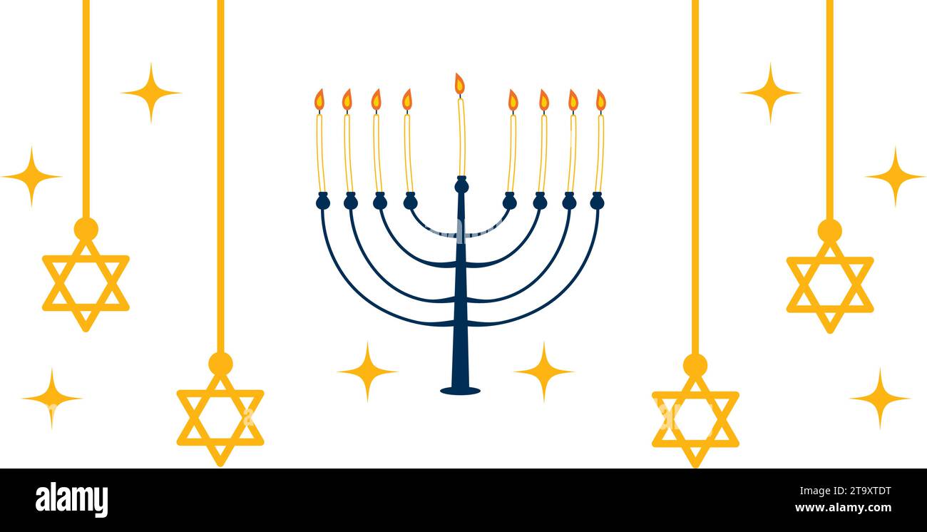 Happy hanukkah frame religious Stock Vector Images - Alamy