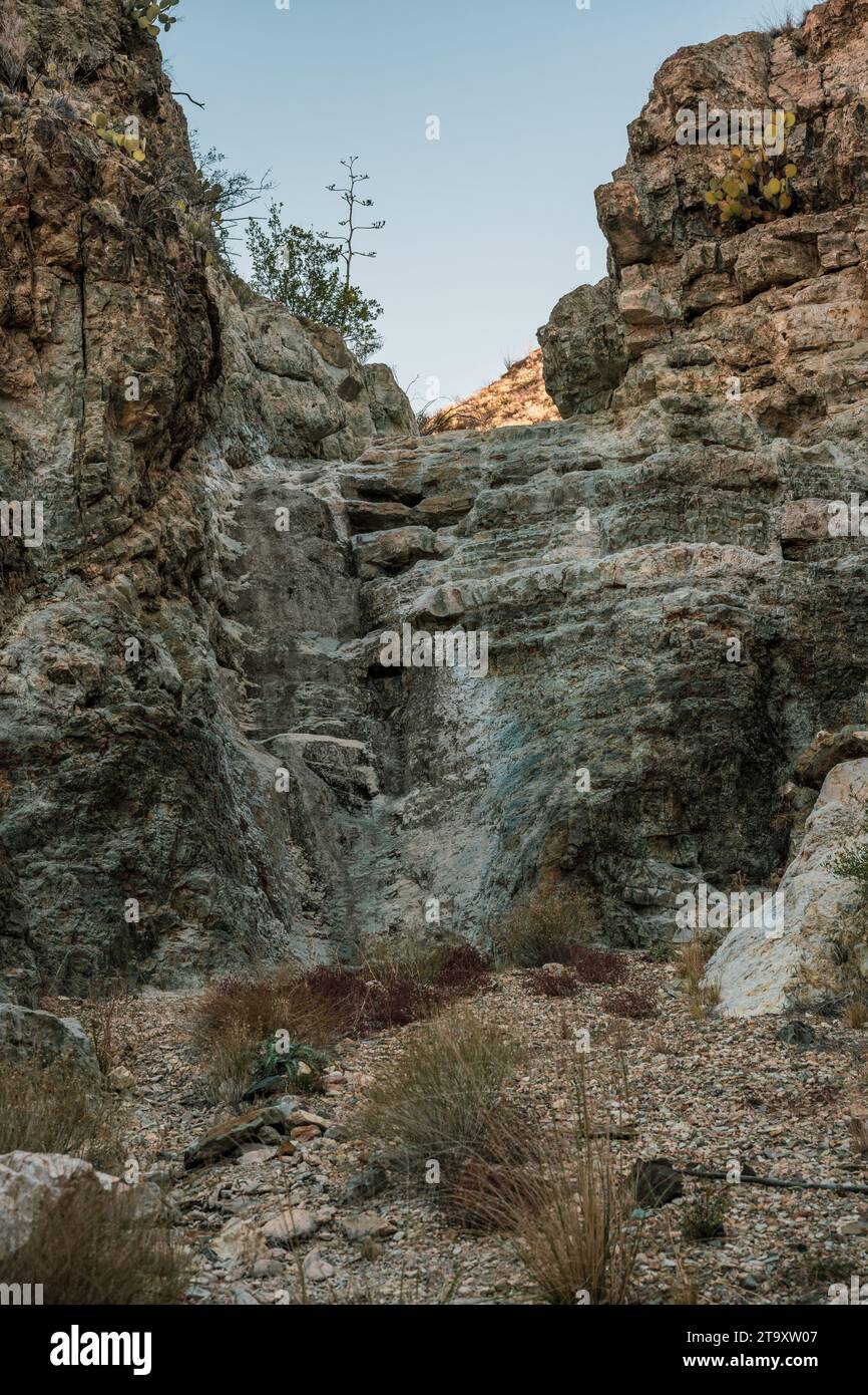 Tall Dry Fall In Big Bend National Park Stock Photo - Alamy
