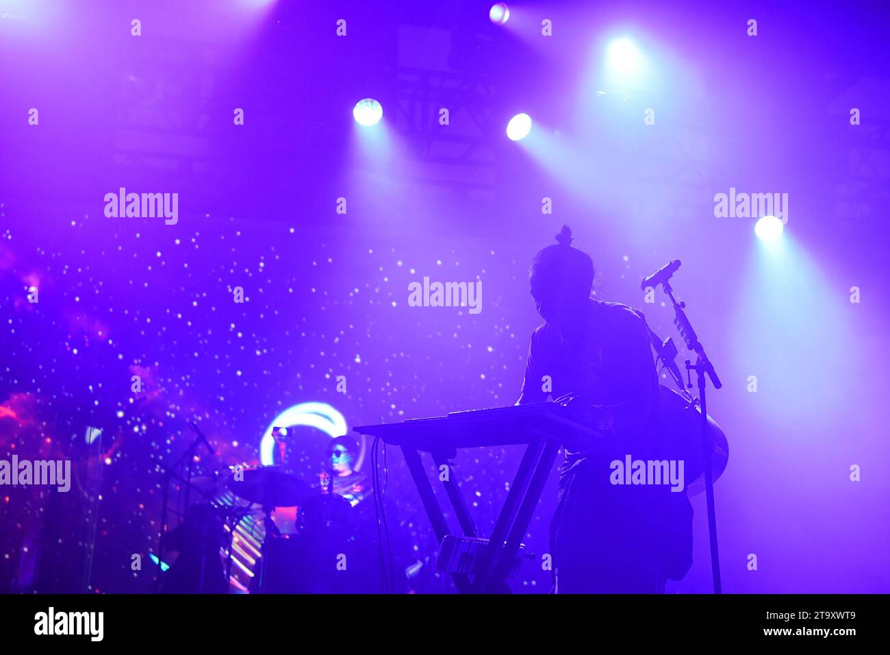 New York, USA. 26th Nov, 2023. A member of Chinese band Miserable Faith ...