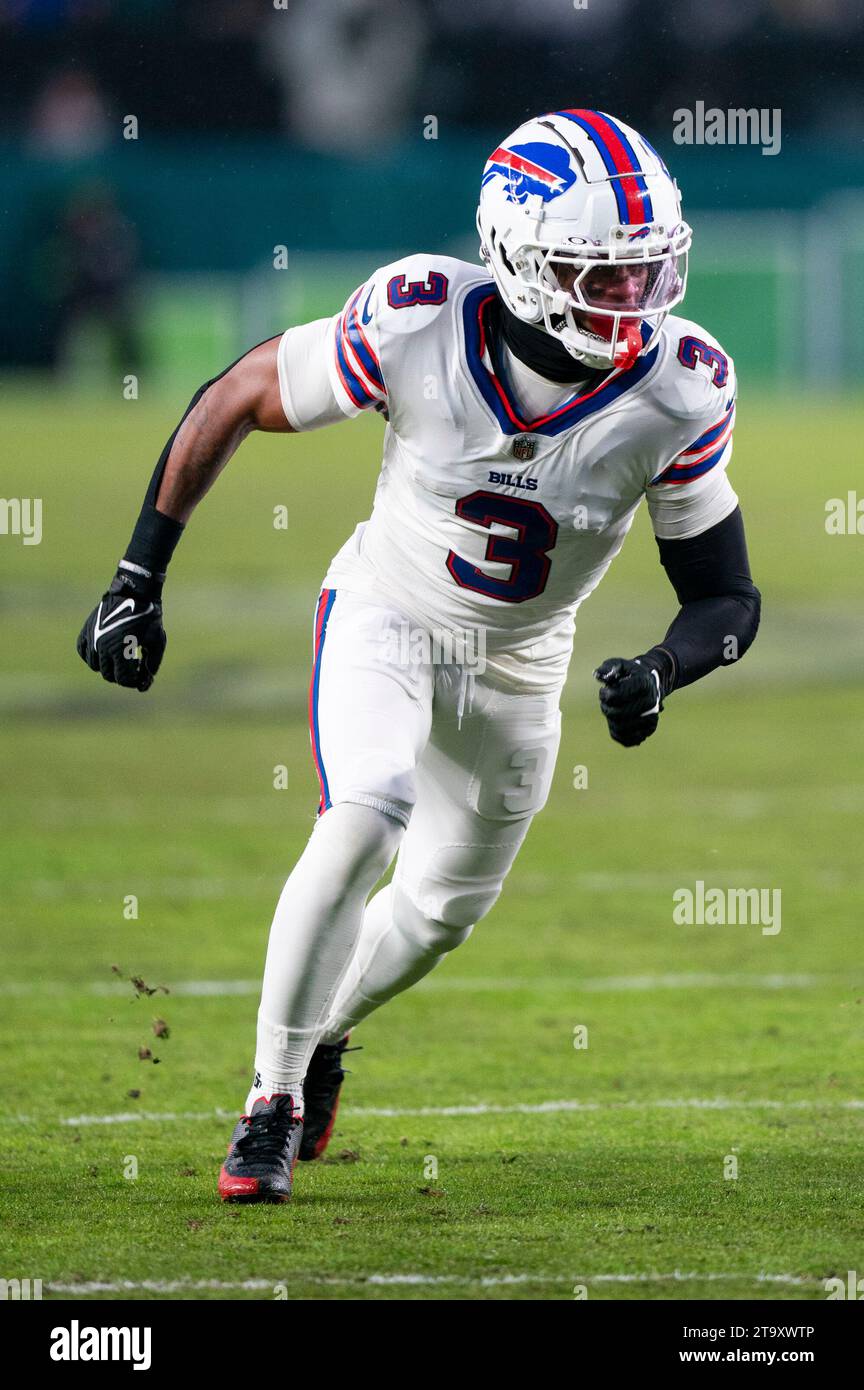 Buffalo Bills safety Damar Hamlin (3) in action during the NFL football ...