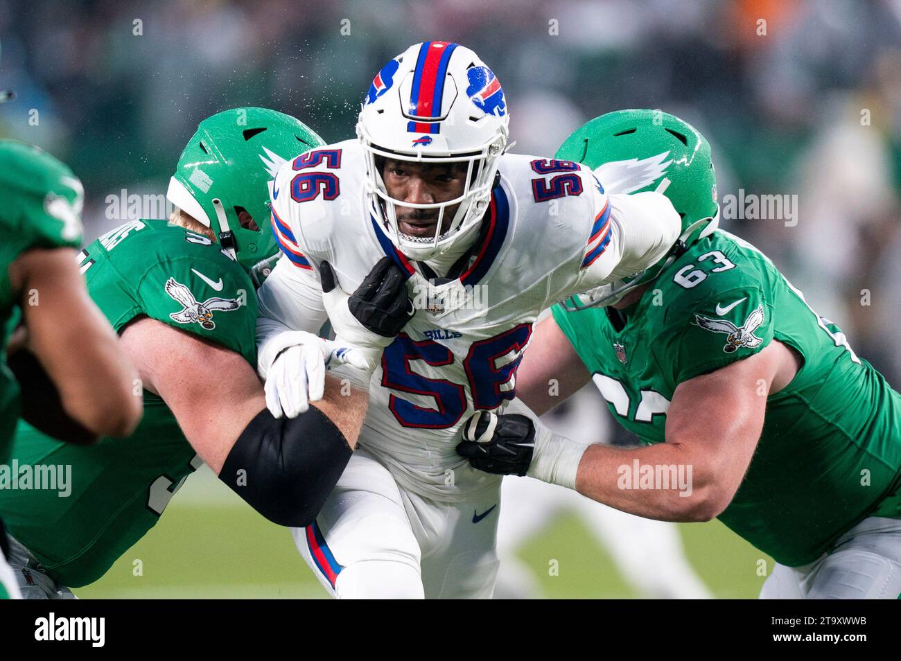 Buffalo Bills defensive end Leonard Floyd (56) in action against ...