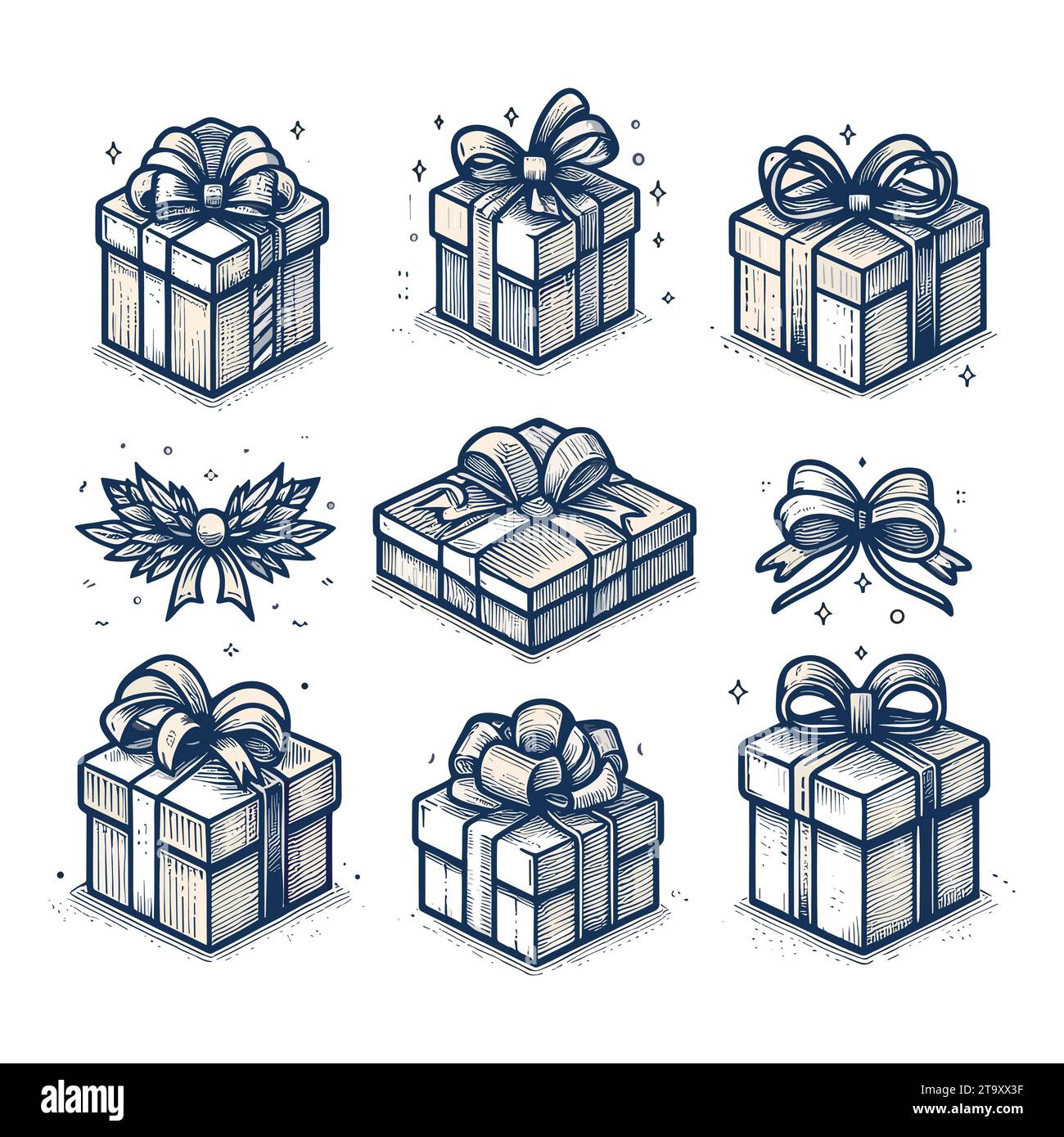 Set of gift boxes, Vector illustration Stock Vector Image & Art - Alamy