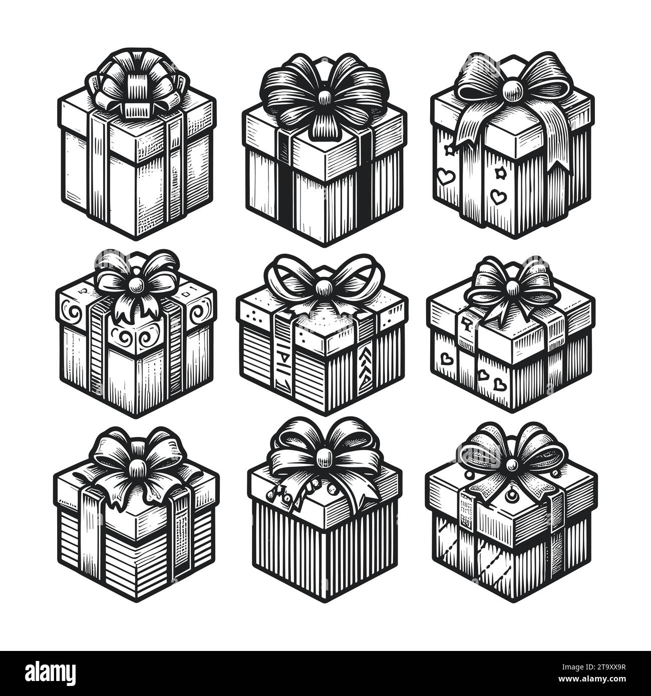 Set of gift boxes, Vector illustration Stock Vector Image & Art - Alamy
