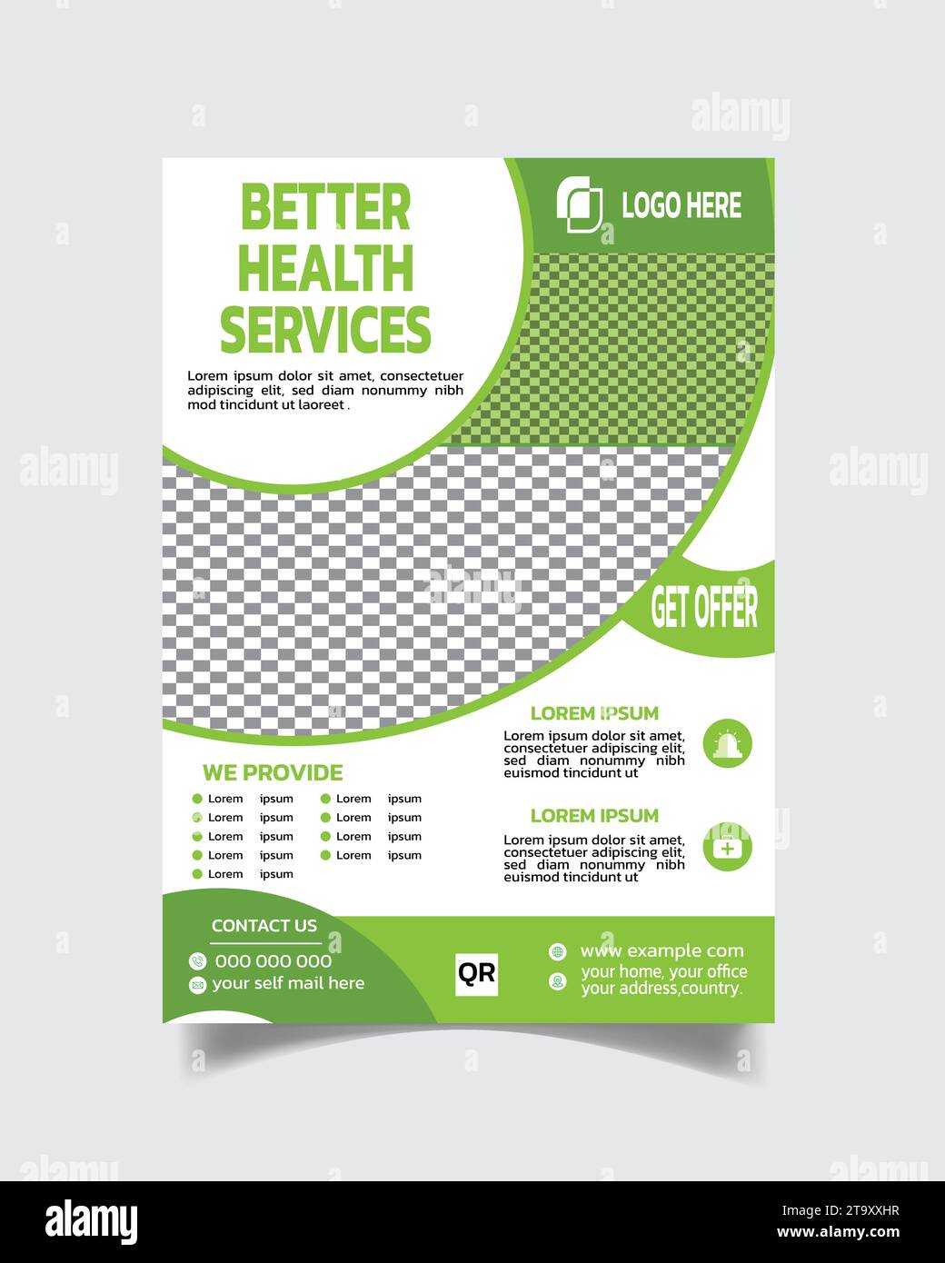 Healthcare creative flyer, medical flyer template, unique healthcare ...