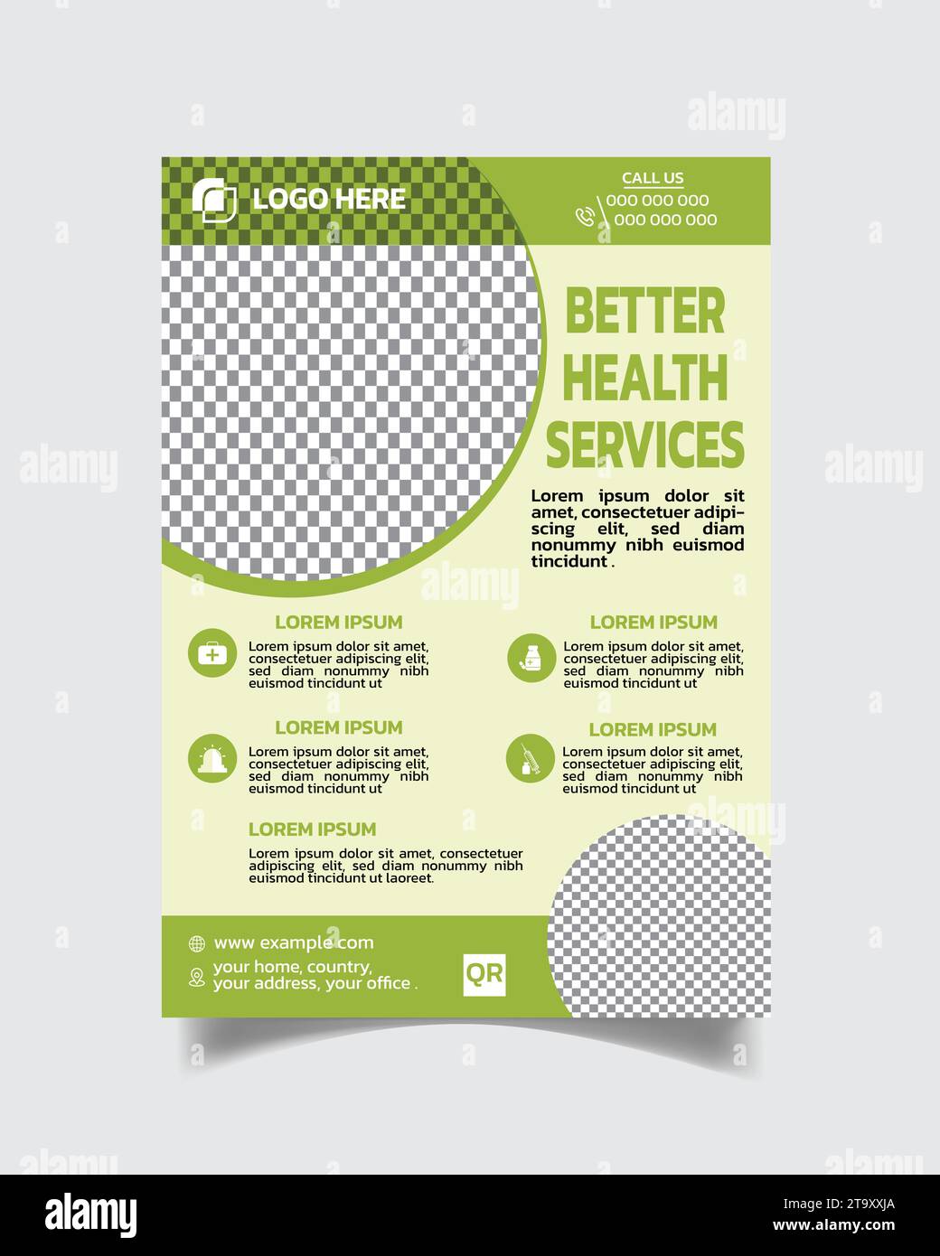 Modern hospital flyer, medical creative flyer, healthcare flyer ...
