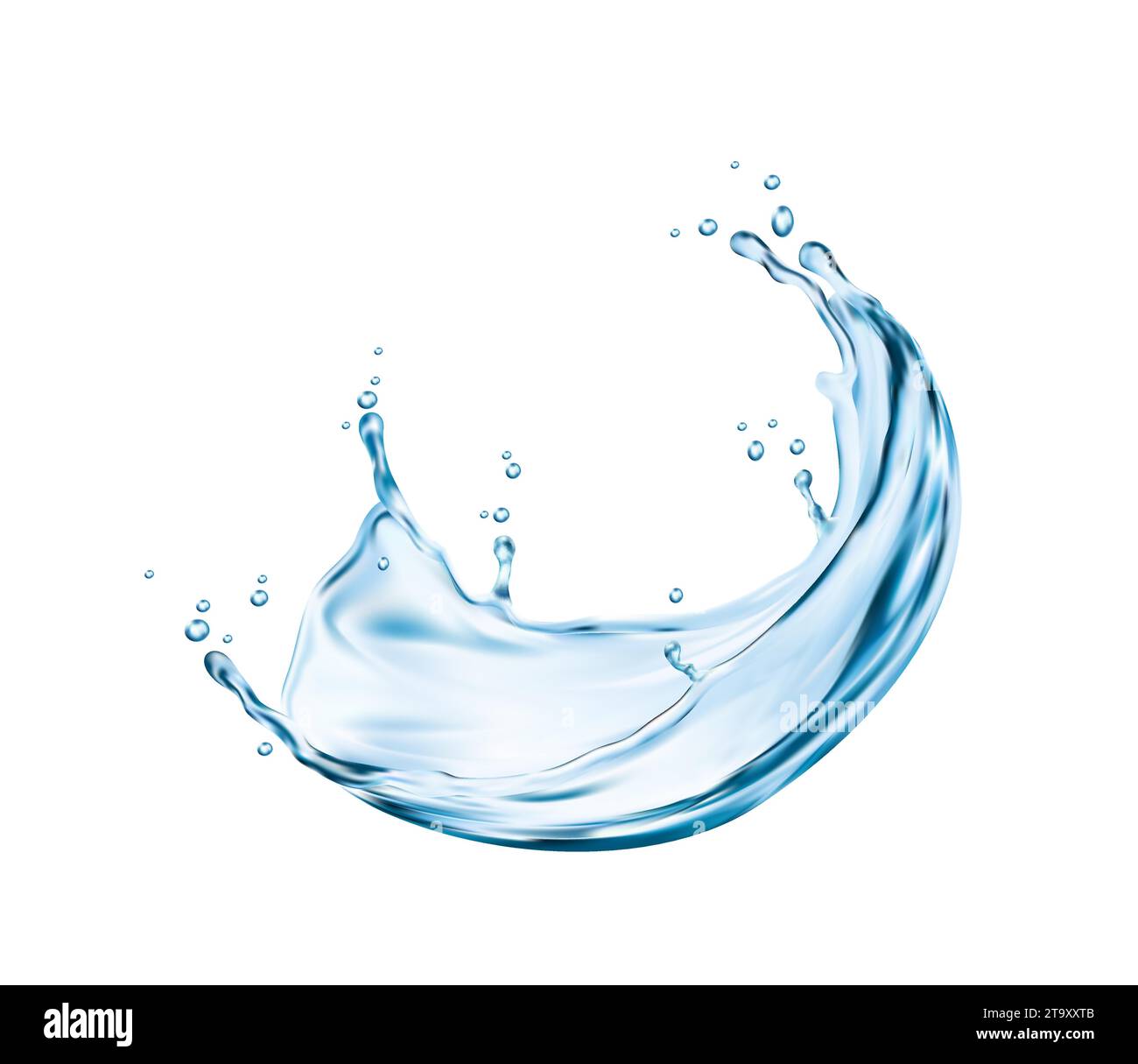 Pouring water long splash isolated Stock Vector Images - Alamy