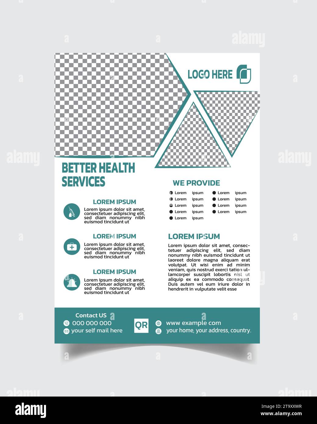 Creative modern healthcare flyer, medical flyer template, corporate ...