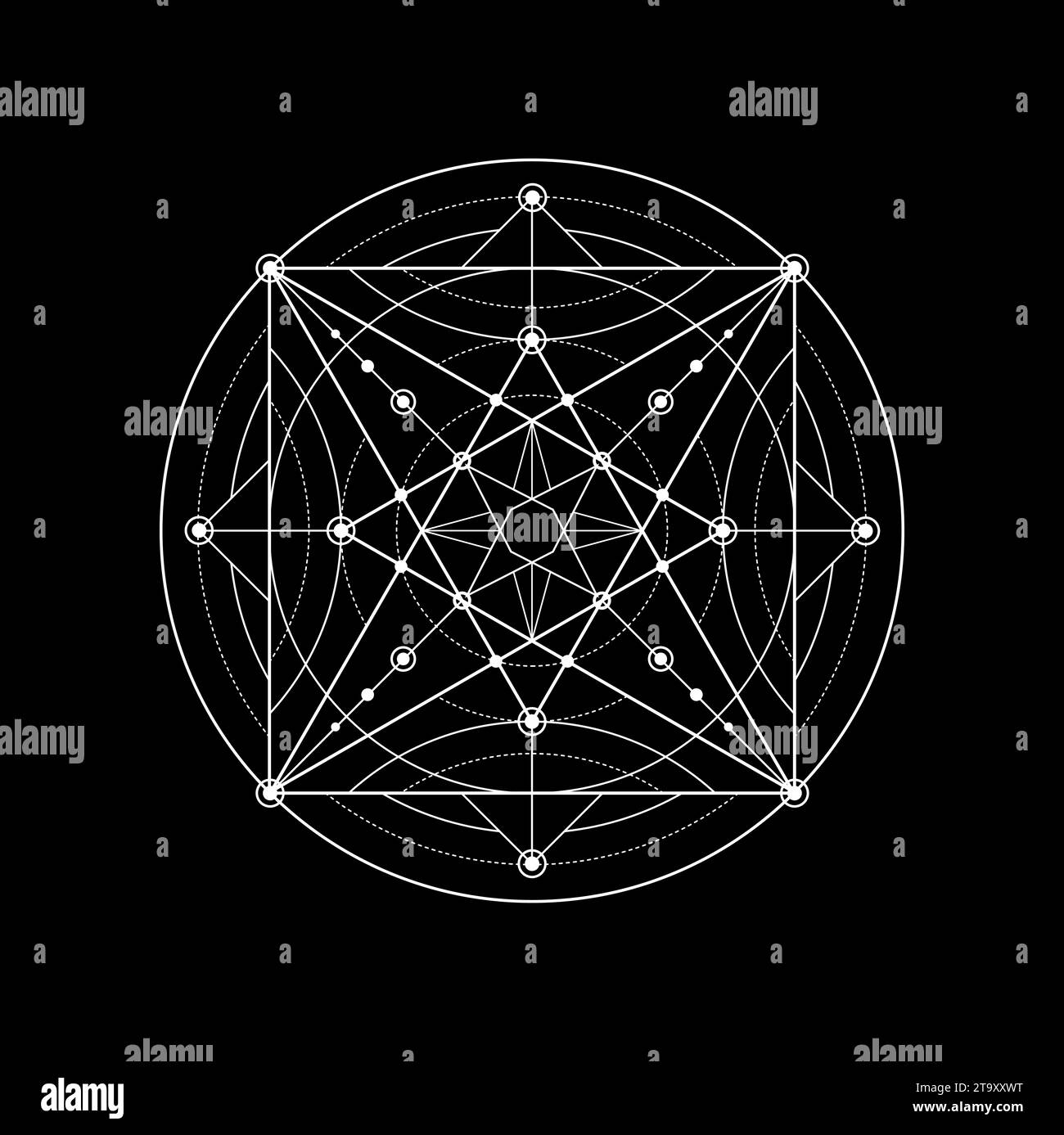 Sacred geometry, myth spiritual pentagram or symbol. Meditation ...