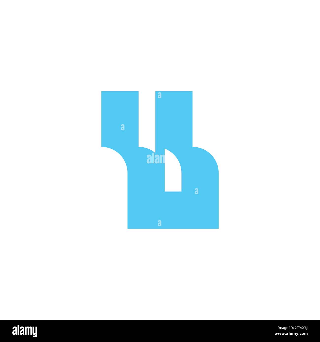 letter b abstract glass bottle silhouette logo vector Stock Vector ...