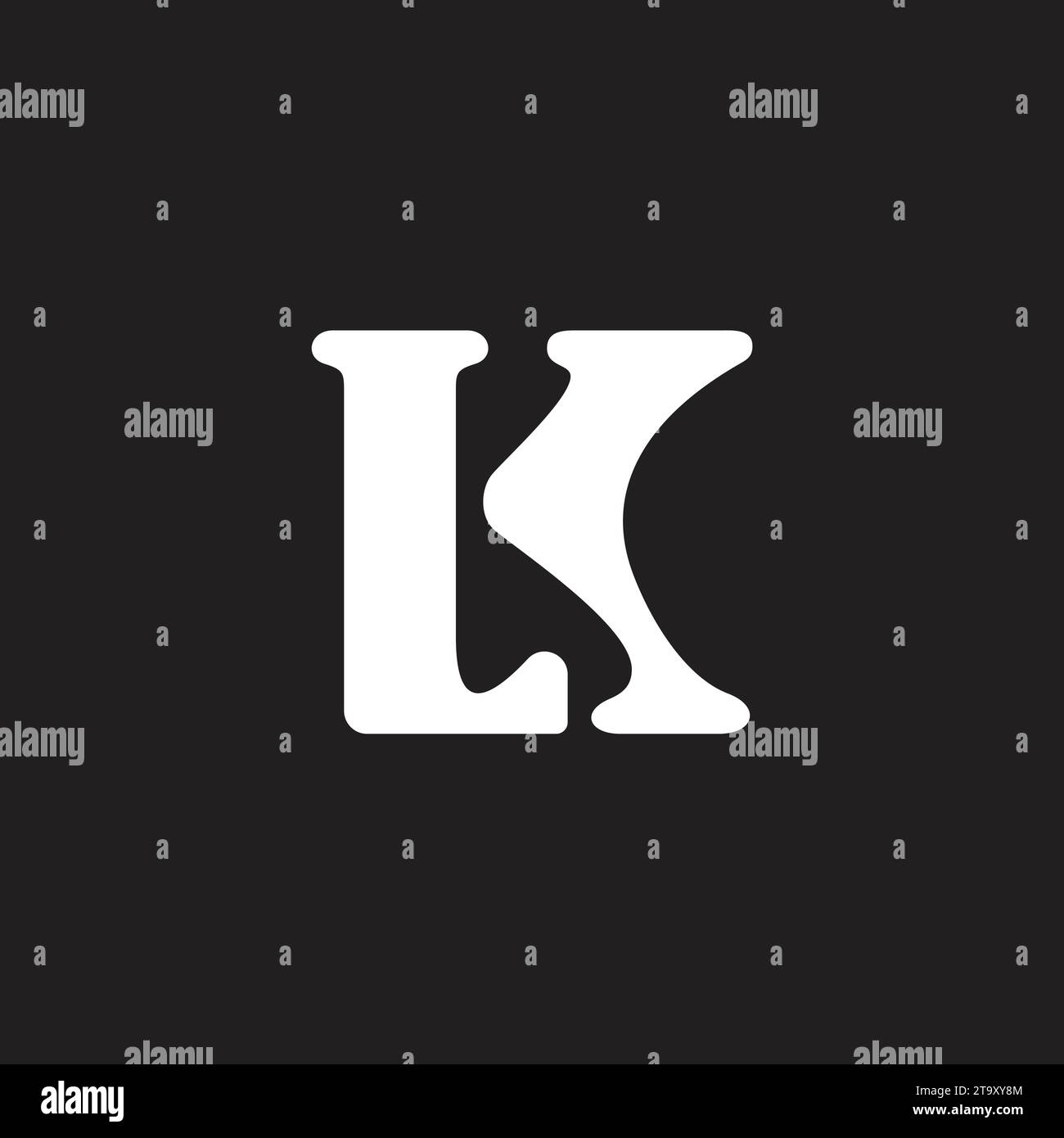 Letter Lk Simple Vintage Design Logo Vector Stock Vector Image And Art