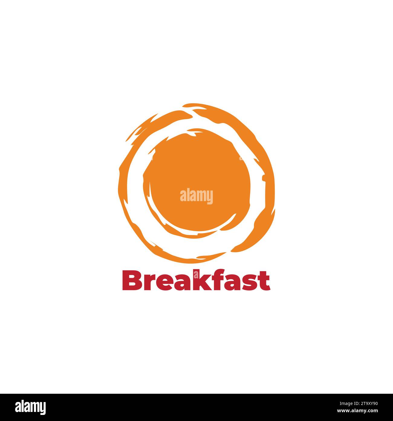 fried eggs brush art breakfast symbol vector Stock Vector Image & Art ...