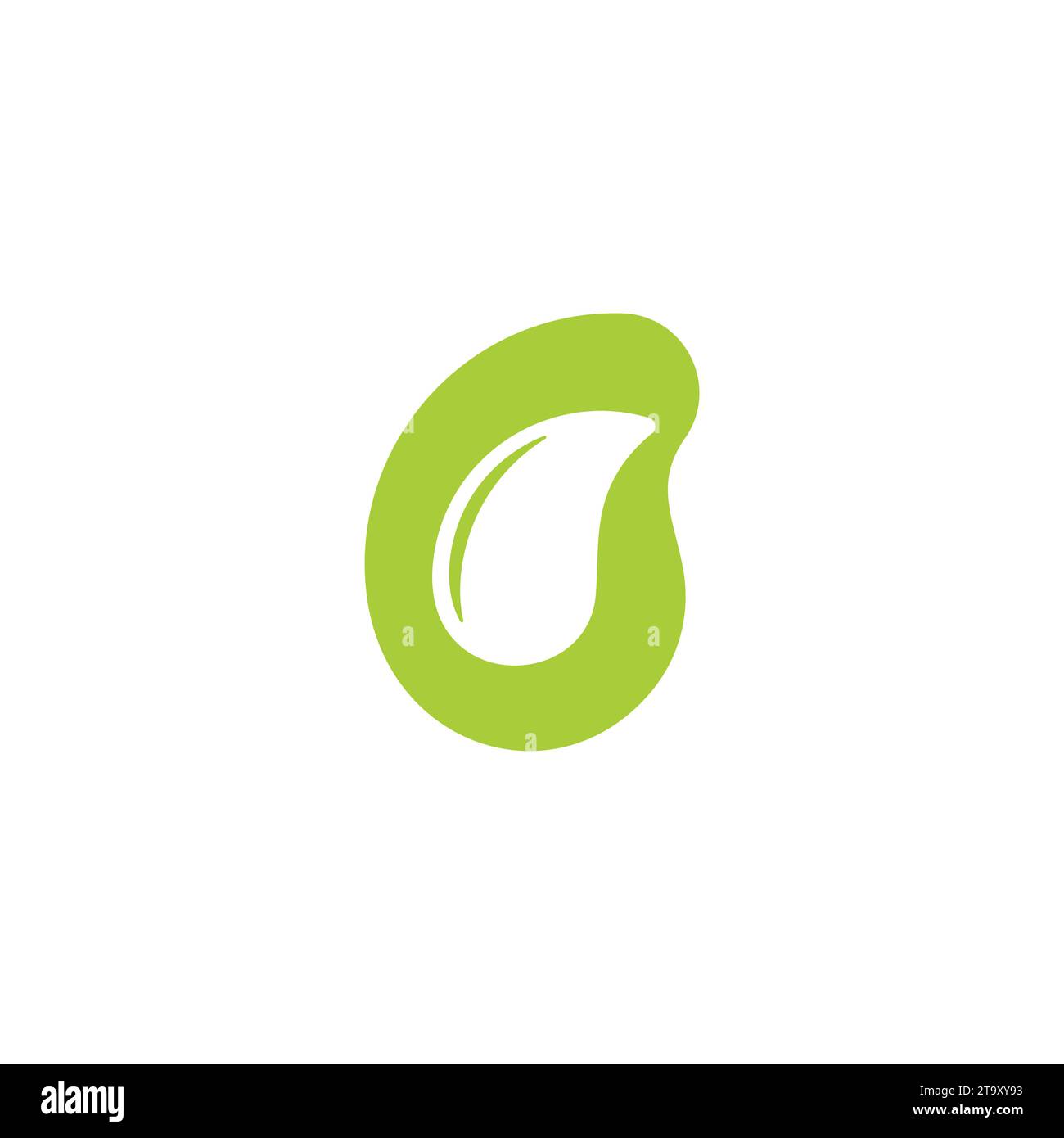 Flat green bean Stock Vector Images - Alamy