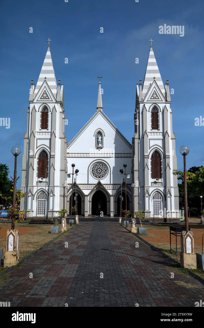 The beautiful Gothic revival style architecture of St Sebastian Church ...