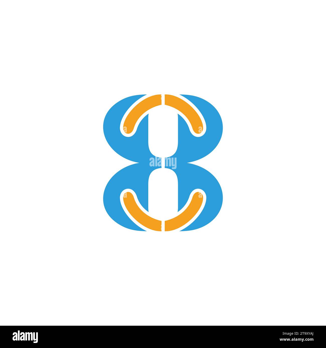 number 8 smile happy fun colorful logo vector Stock Vector Image & Art ...