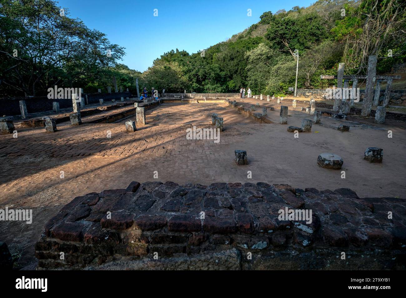 The ruins of the Alms Hall where daily alms were provided for the ...
