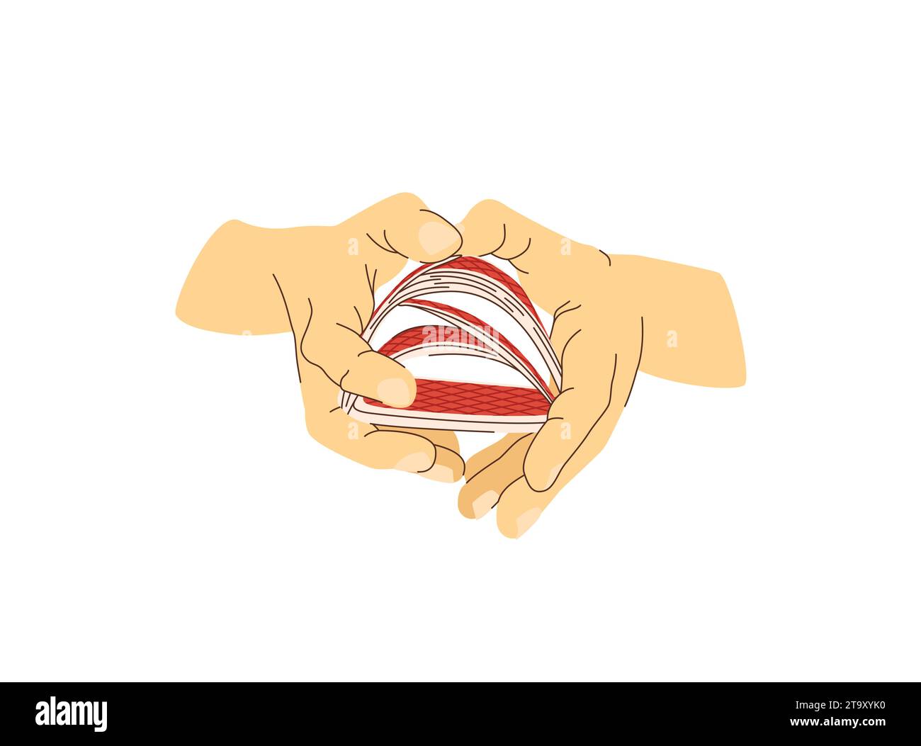 Card shuffling Stock Vector Images - Alamy