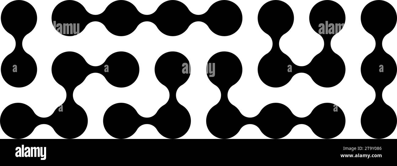 Black Metaball Set Liquid Connected Blobs Morph Dots Pattern Collection Integration Abstract