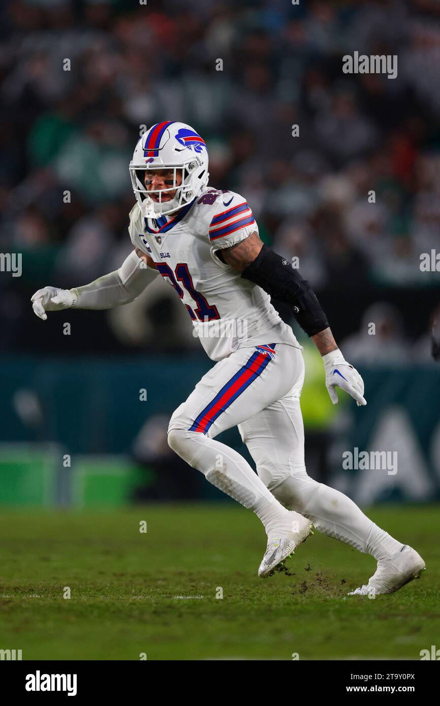 Buffalo Bills safety Jordan Poyer (21) in action against the ...