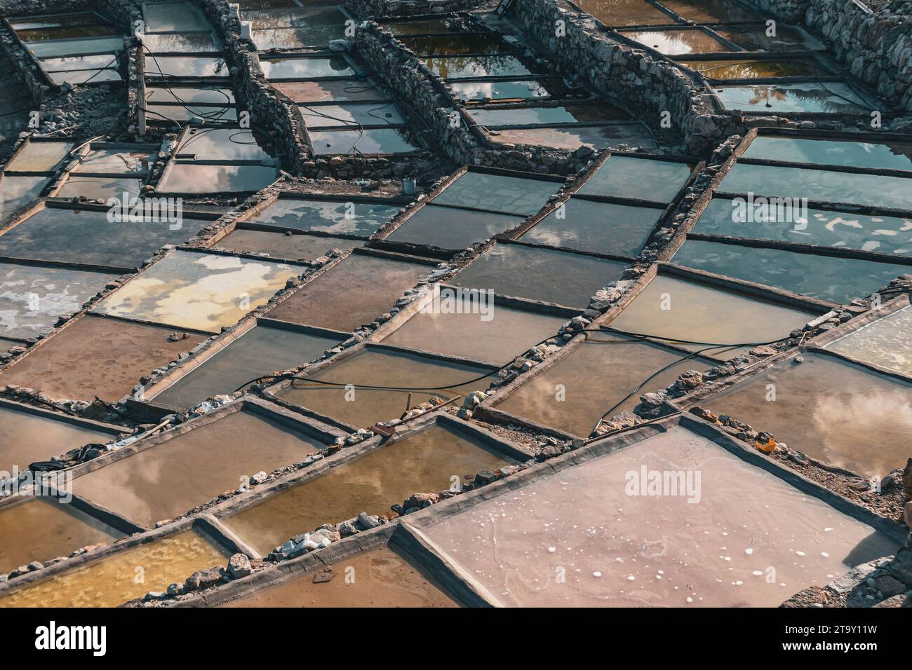 Salt flats, salt mining, Salinas y Canteras, San Antonio Texcala ...
