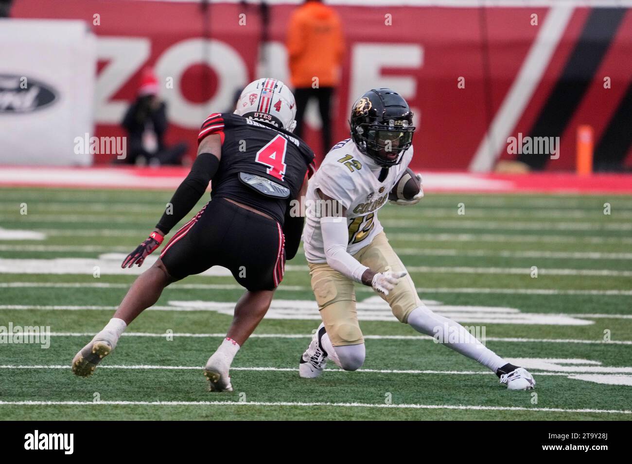 Salt Lake UT, USA. 23rd Nov, 2023. Buffaloes wide receiver Travis ...