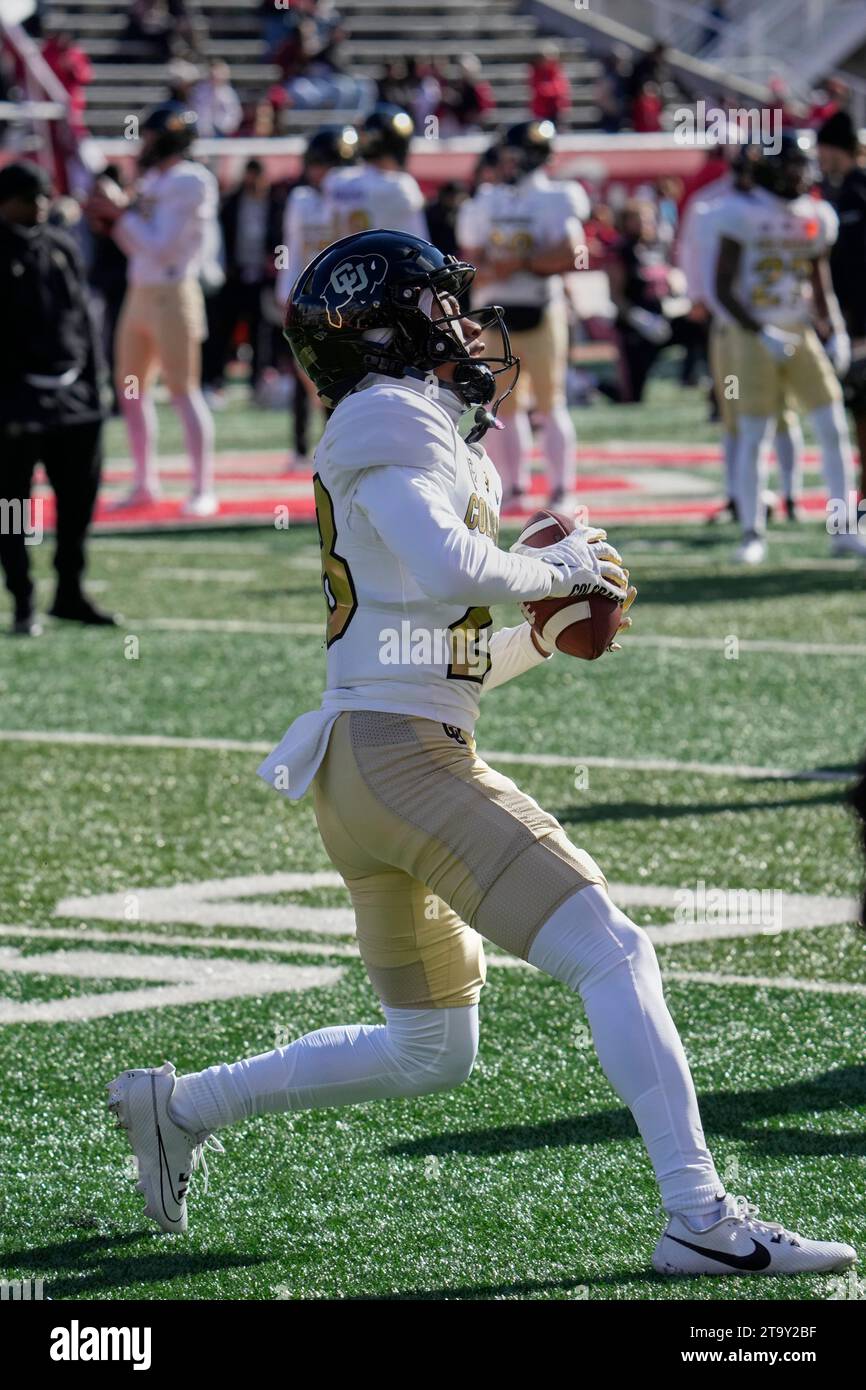 Salt Lake UT, USA. 23rd Nov, 2023. Buffaloes wide receiver Asad Waseem ...