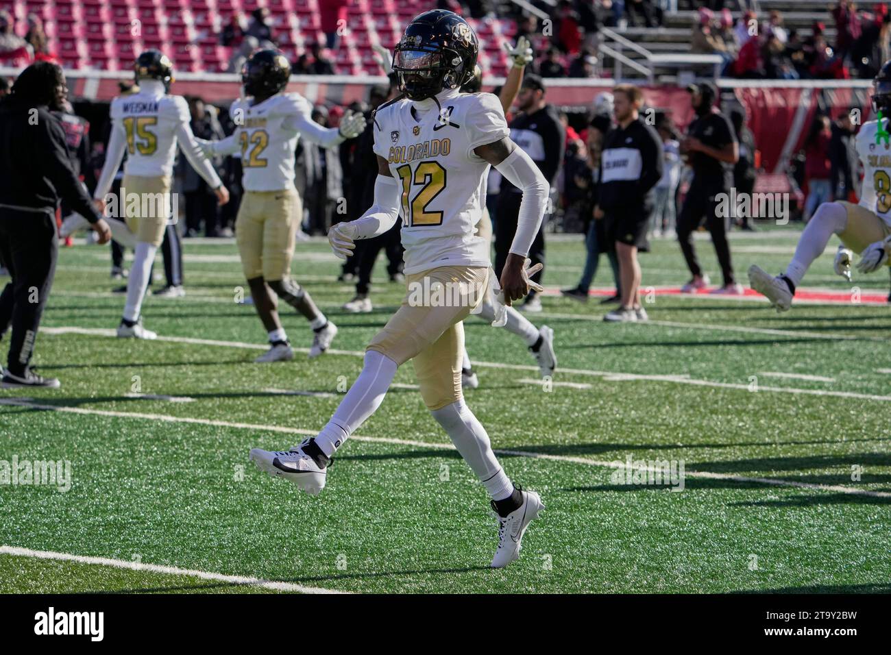 Salt Lake UT, USA. 23rd Nov, 2023. Buffaloes wide receiver Travis ...