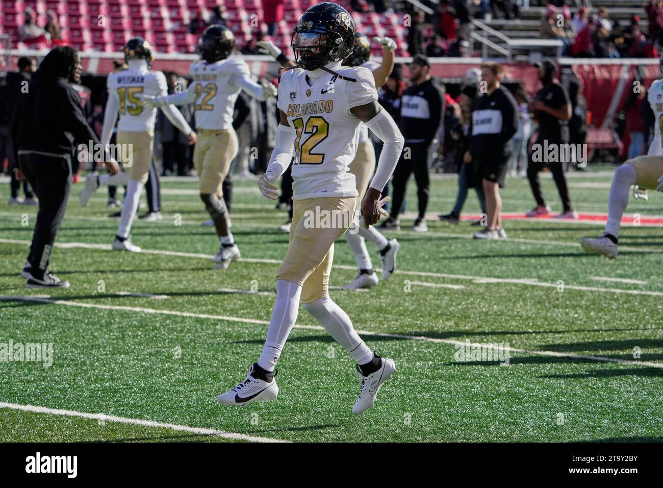 Salt Lake UT, USA. 23rd Nov, 2023. Buffaloes wide receiver Travis ...