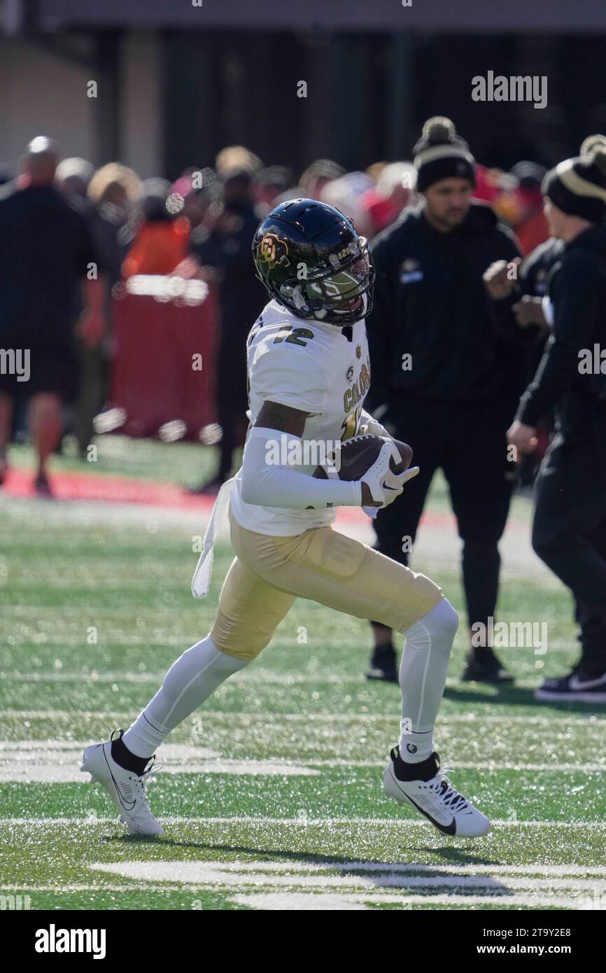 Salt Lake UT, USA. 23rd Nov, 2023. Buffaloes wide receiver Travis ...