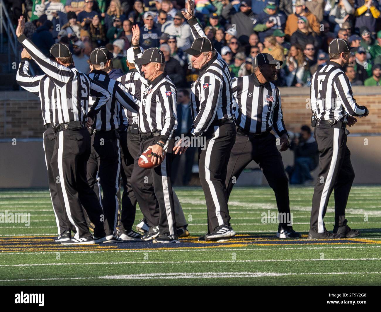 SOUTH BEND, IN - NOVEMBER 18: Atlantic Coast Conference officials ...