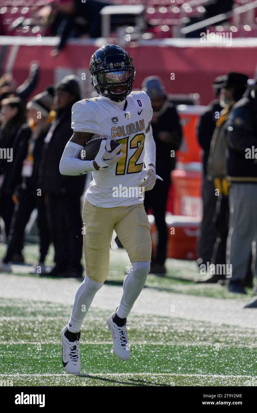 Salt Lake UT, USA. 23rd Nov, 2023. Buffaloes wide receiver Travis ...