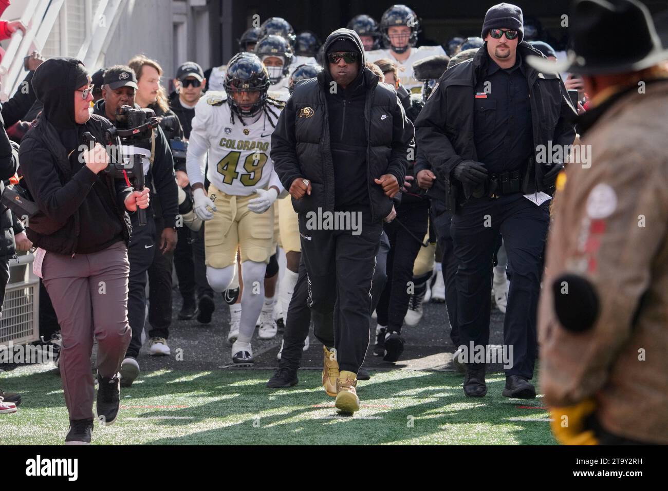 Salt Lake UT, USA. 23rd Nov, 2023. Buffaloes coach Deion Sanders ...