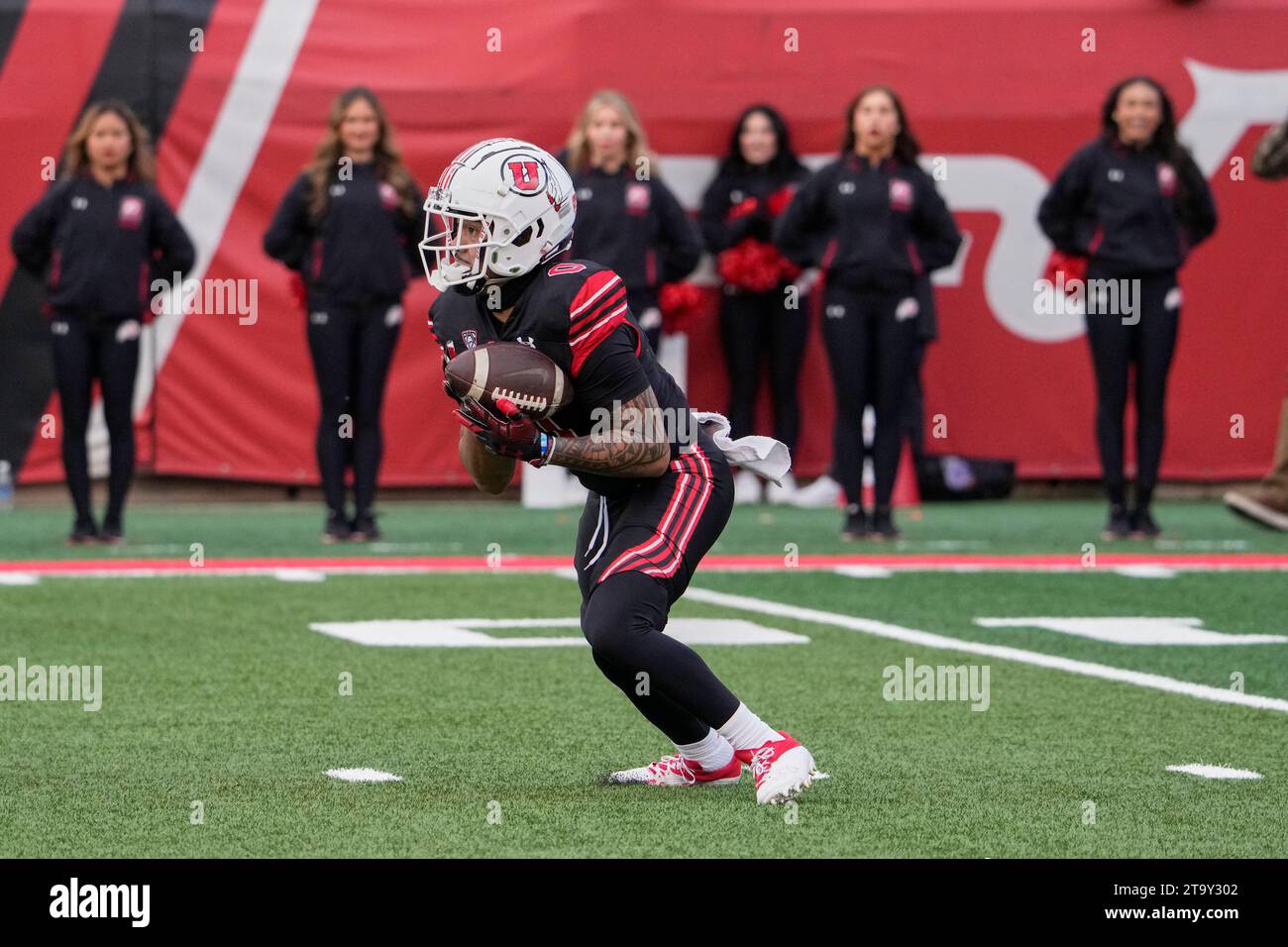 Salt Lake UT, USA. 23rd Nov, 2023. Utes wide receiver Mikey Matthews (0 ...