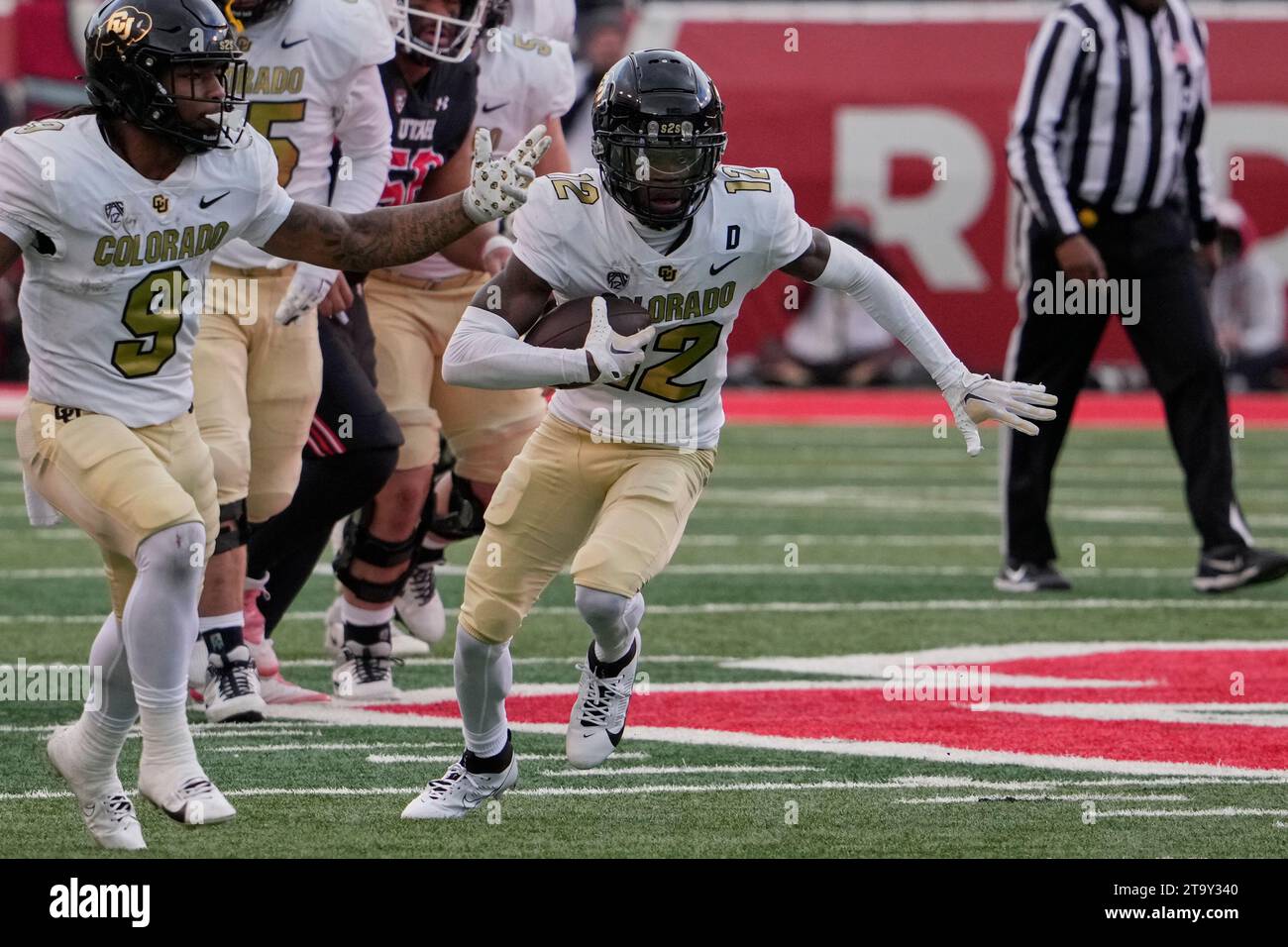 Salt Lake UT, USA. 23rd Nov, 2023. Buffaloes wide receiver Travis ...