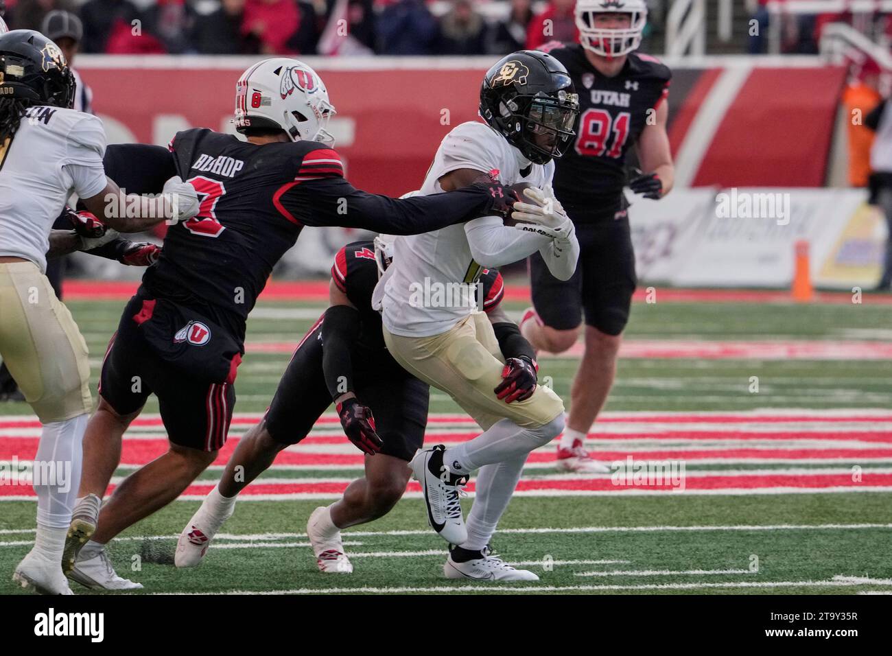 Salt Lake UT, USA. 23rd Nov, 2023. Buffaloes wide receiver Travis ...