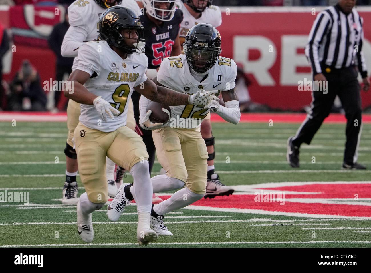 Salt Lake UT, USA. 23rd Nov, 2023. Buffaloes wide receiver Travis ...