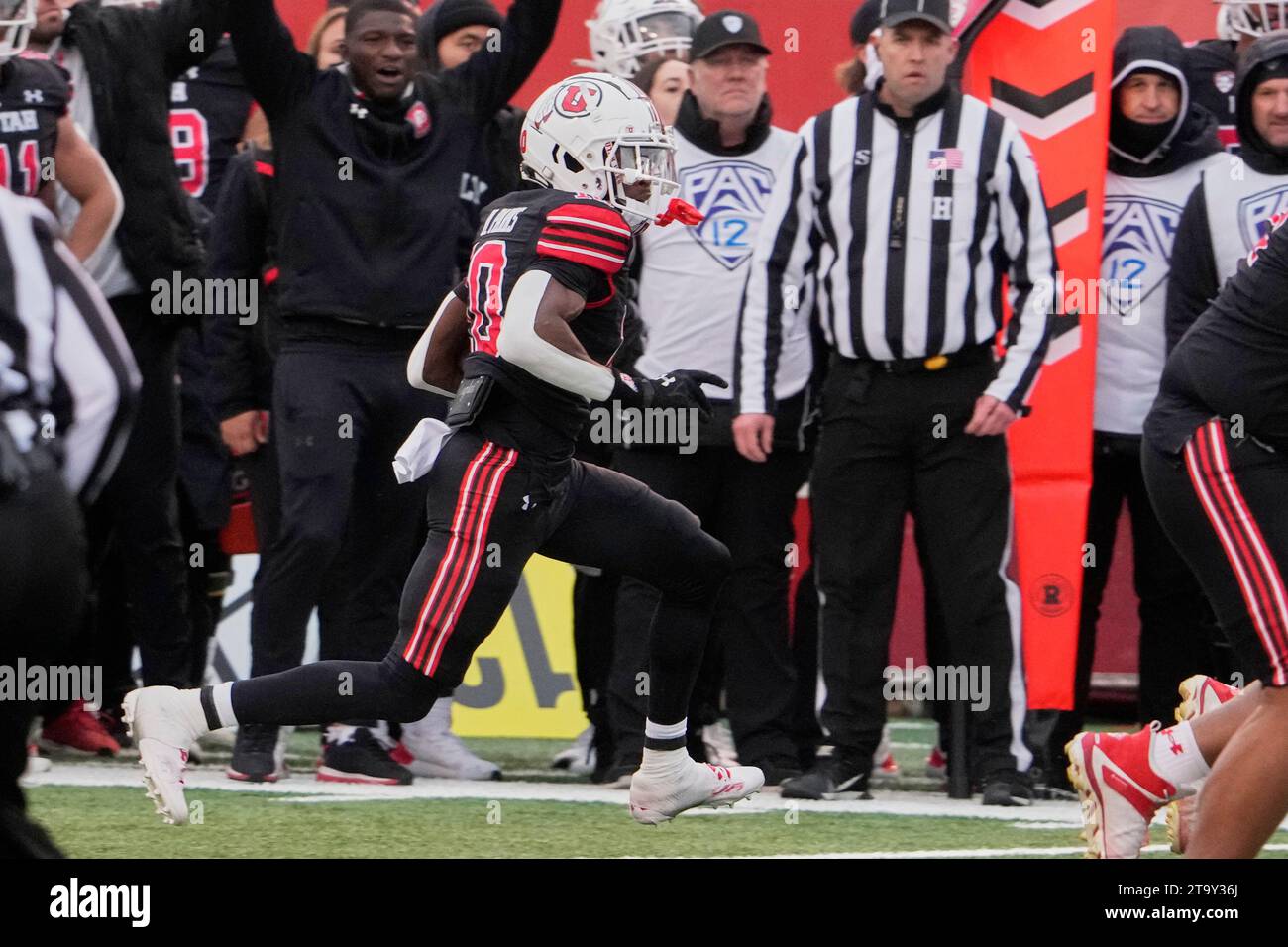 Salt Lake UT, USA. 23rd Nov, 2023. Utes wide receiver Money Parks (10 ...