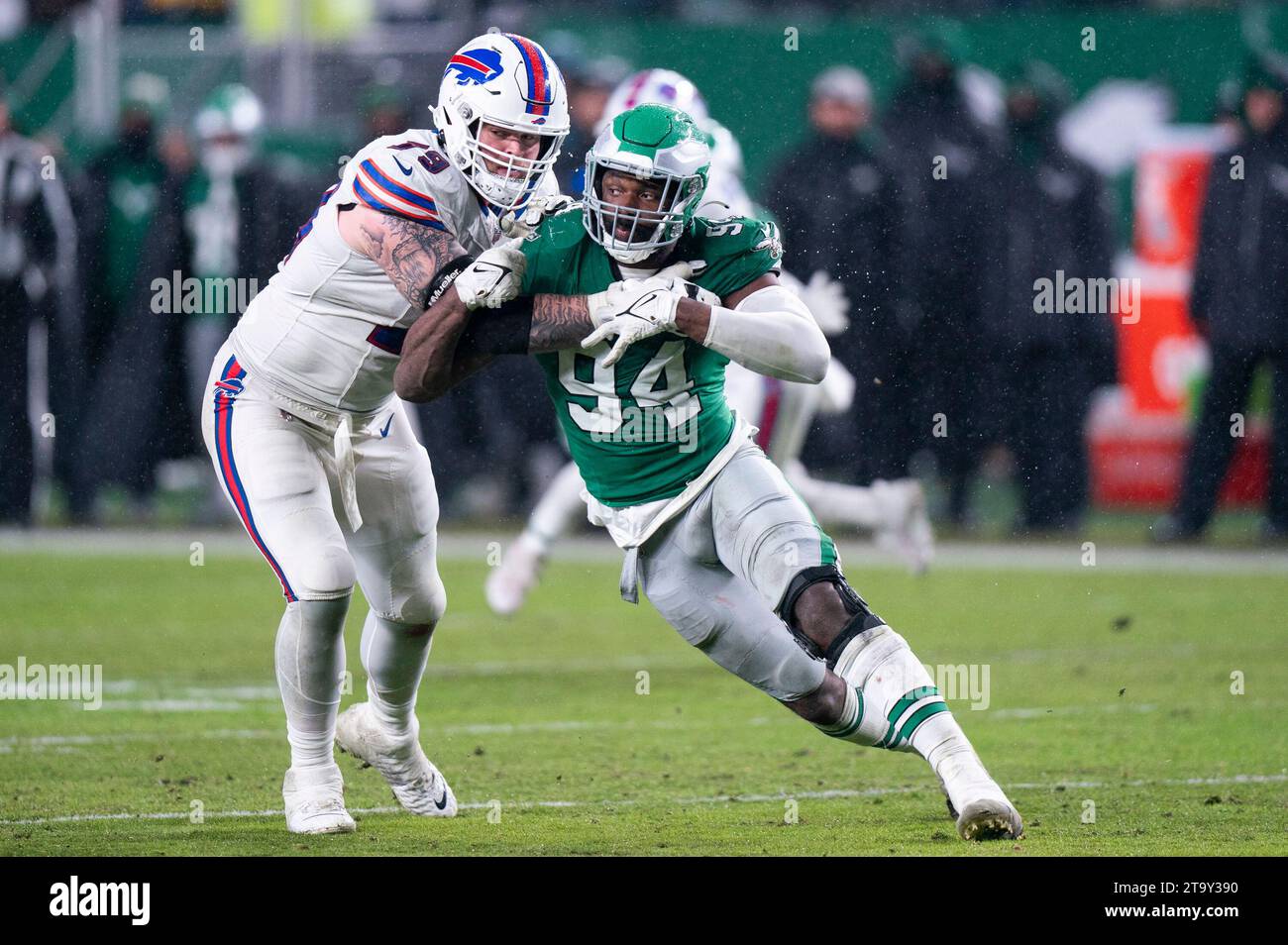 Philadelphia Eagles defensive end Josh Sweat (94) in action against ...