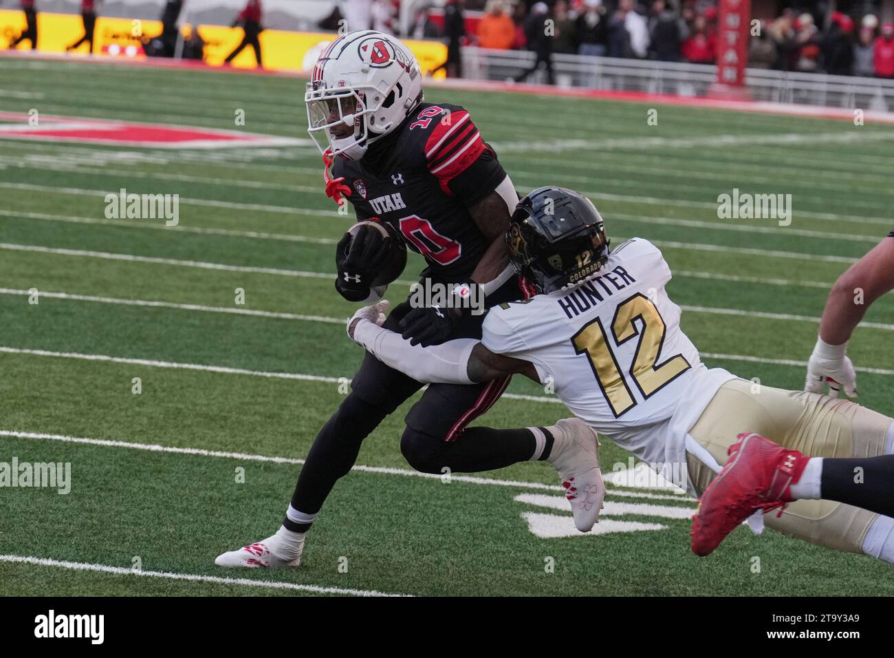 Salt Lake UT, USA. 23rd Nov, 2023. Buffaloes cornerback Travis Hunter ...