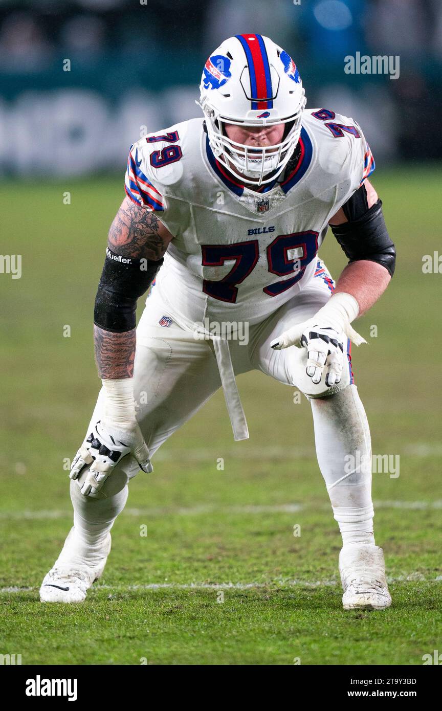Buffalo Bills tackle Spencer Brown (79) in action during the NFL ...
