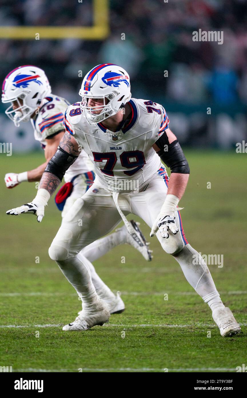 Buffalo Bills tackle Spencer Brown (79) in action during the NFL ...