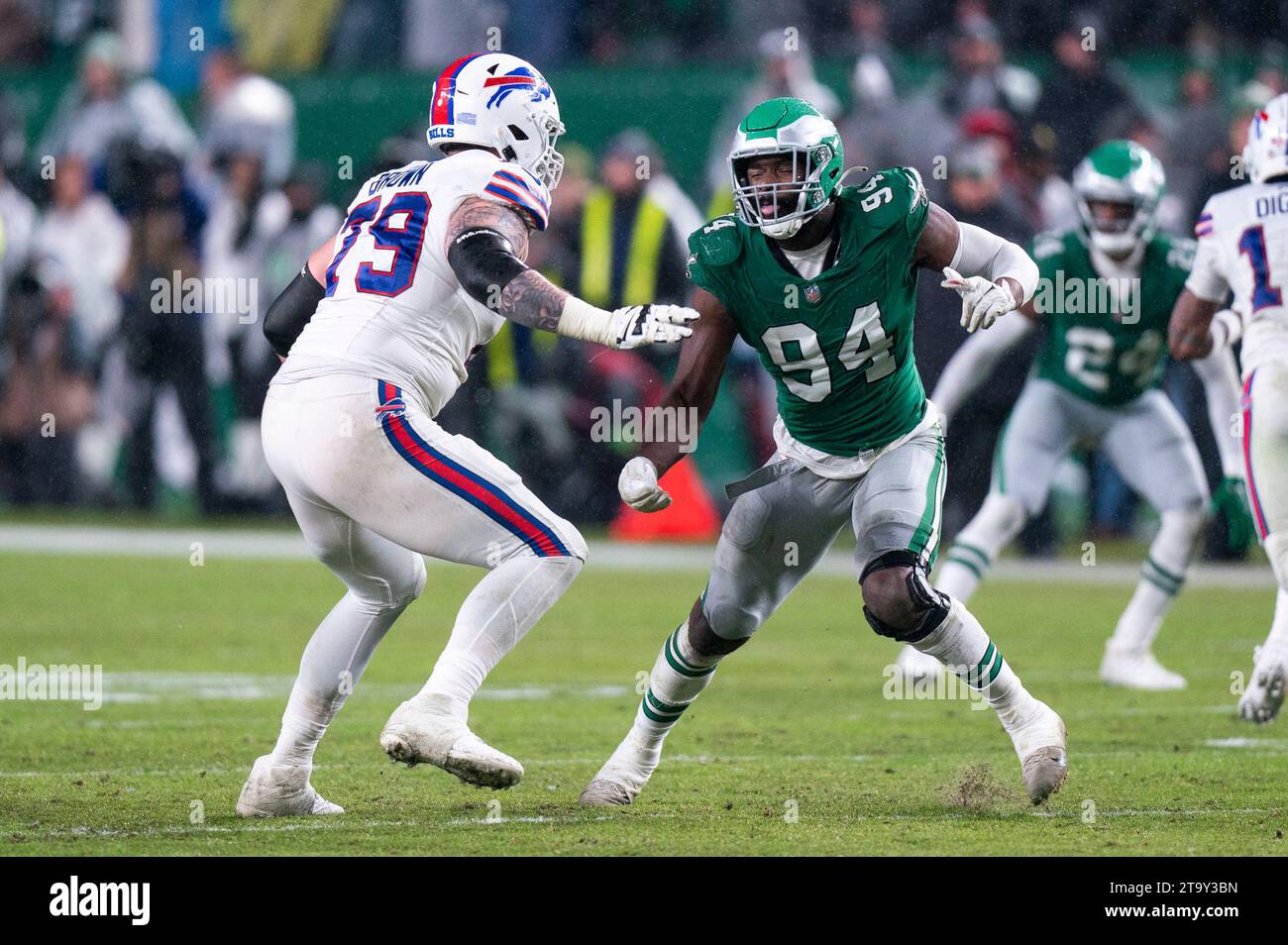 Philadelphia Eagles defensive end Josh Sweat (94) in action against ...